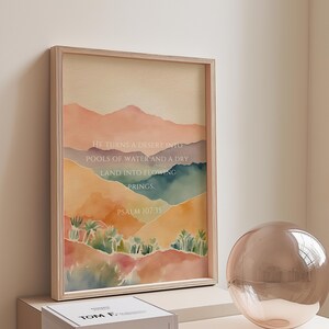 Landscape Christian Wall Art-scripture Wall Art- Psalms Wall Art-bible ...