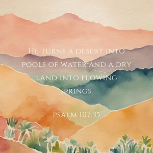 Landscape Christian Wall Art-scripture Wall Art- Psalms Wall Art-bible ...