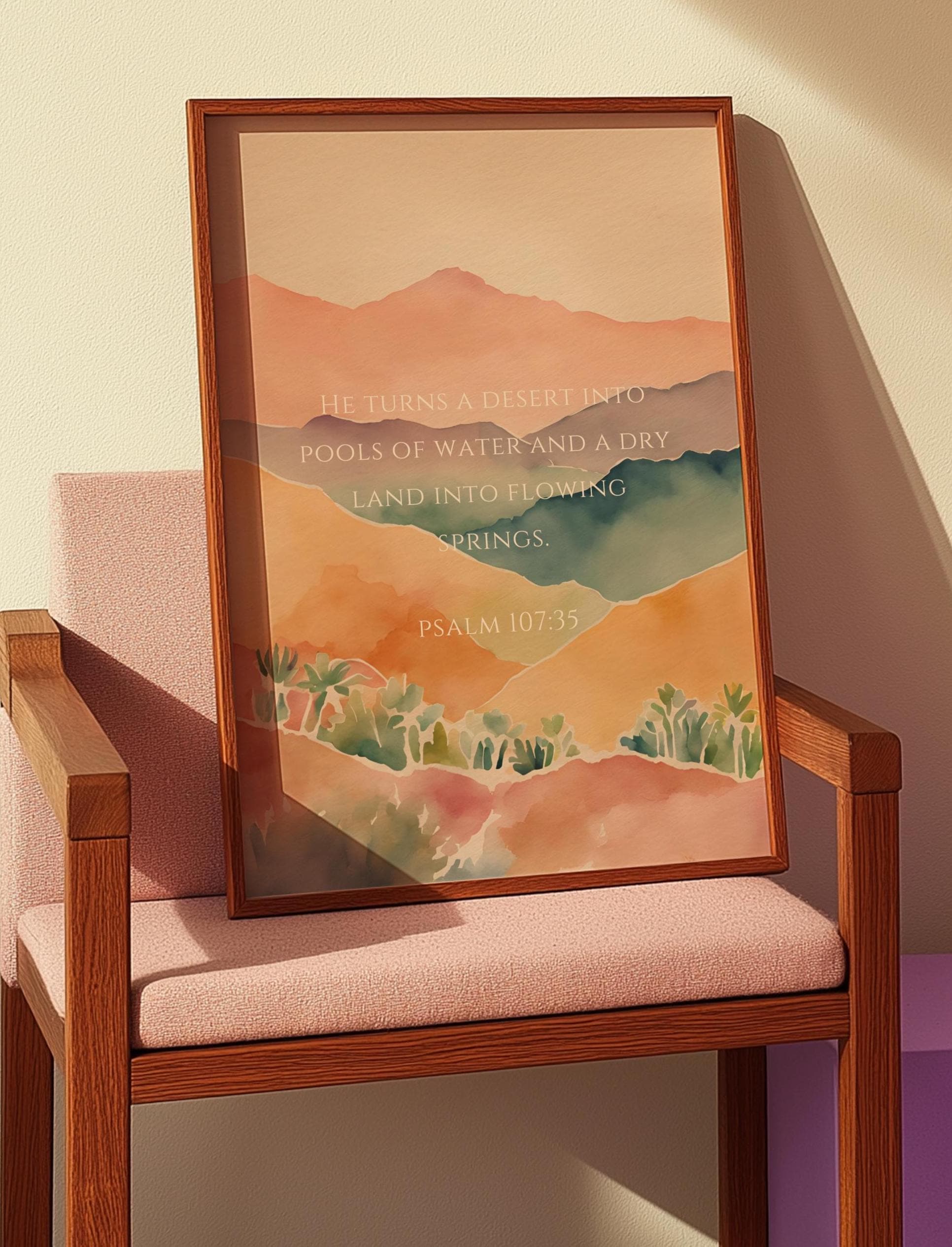 Landscape Christian Wall Art-scripture Wall Art- Psalms Wall Art-bible ...
