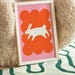 Abstract Bunny Print - Mid Century Large Rabbit Poster - Minimalist ...