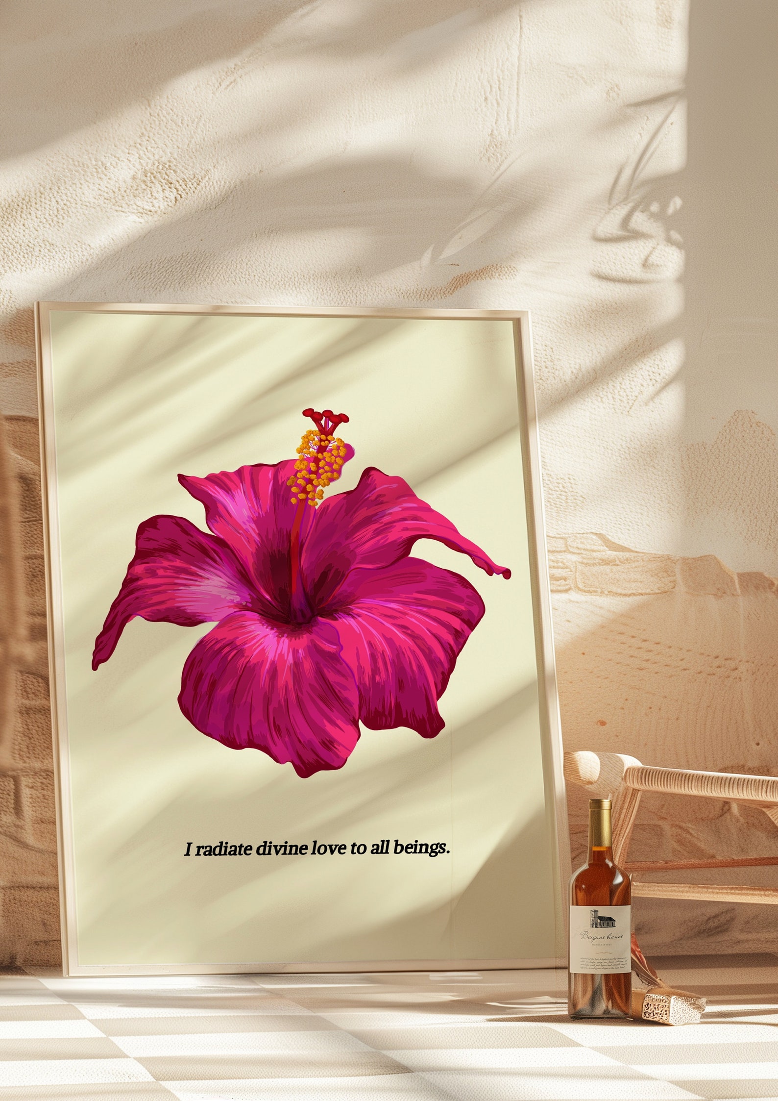 Hibiscus Flowe Affirmation Printable - Self-love Poster - Inspirational ...