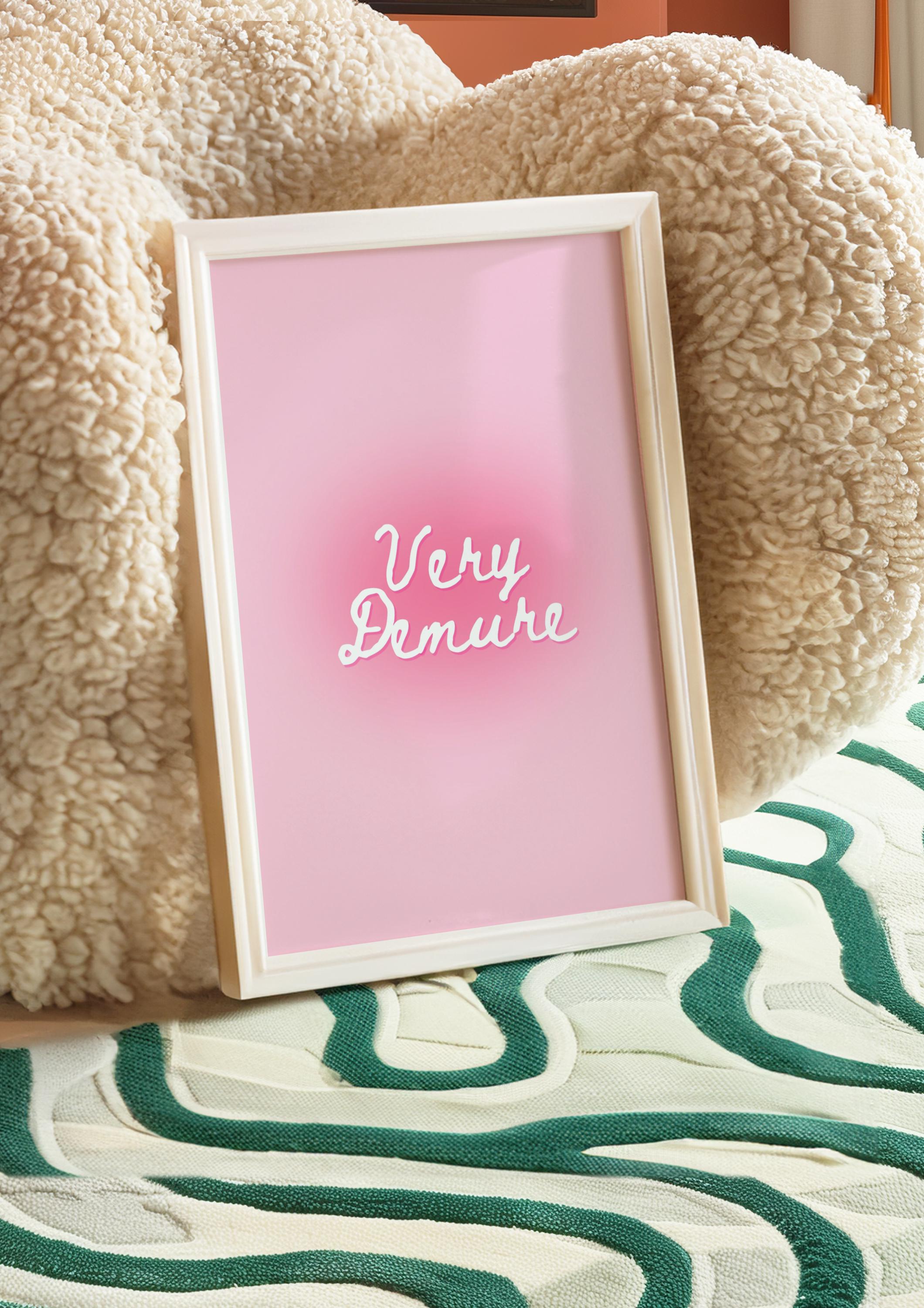 Very Demure Print- Tik Tok Trend Poster - Demure - Soft Girl Aesthetic ...