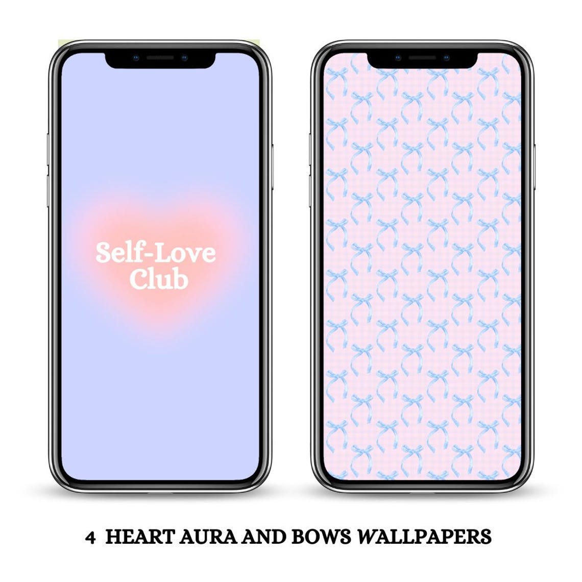 4 Coquette iPhone Wallpaper Set Pink iPhone Wallpaper Aesthetic Phone ...