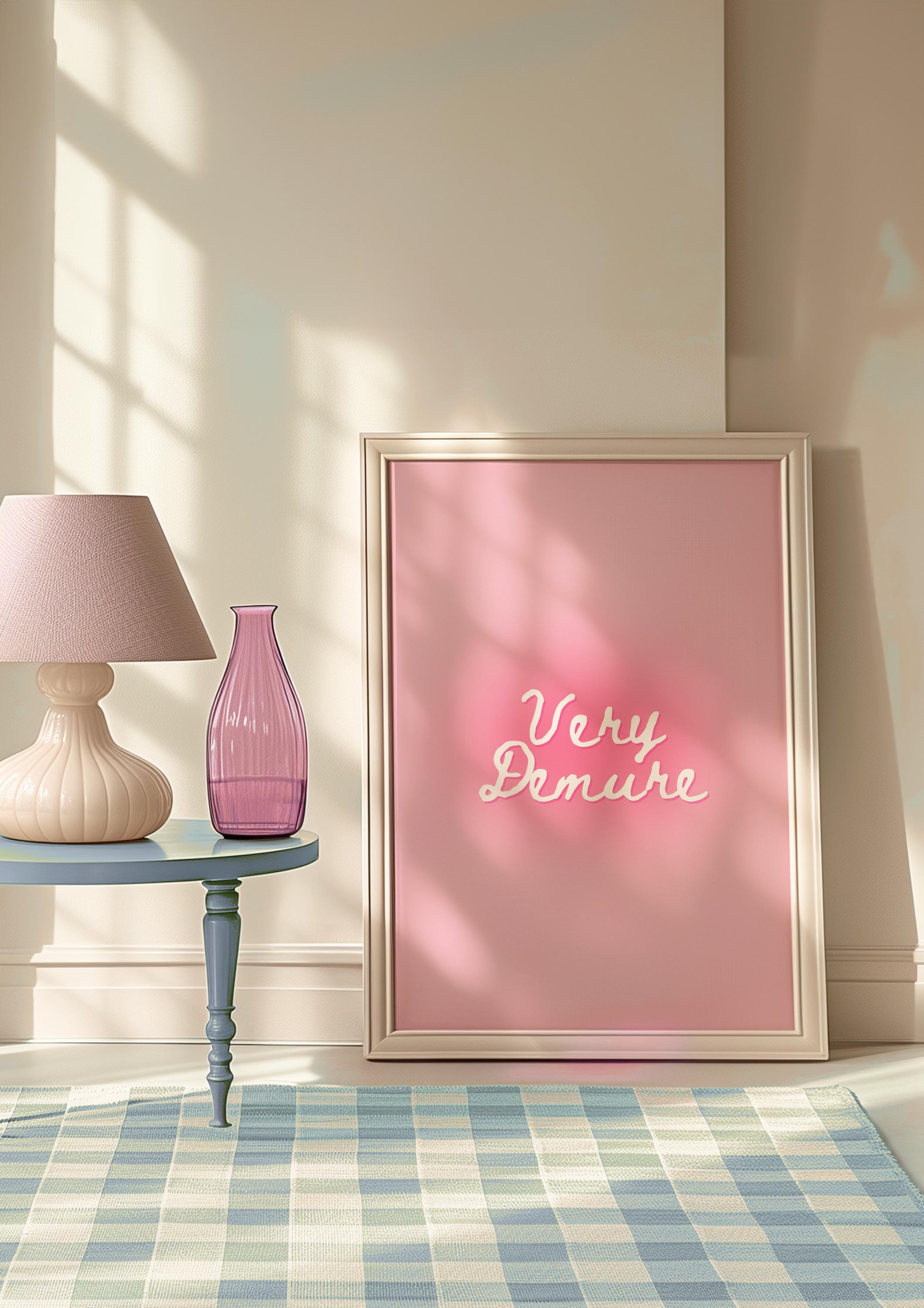 Very Demure Print- Tik Tok Trend Poster - Demure - Soft Girl Aesthetic ...