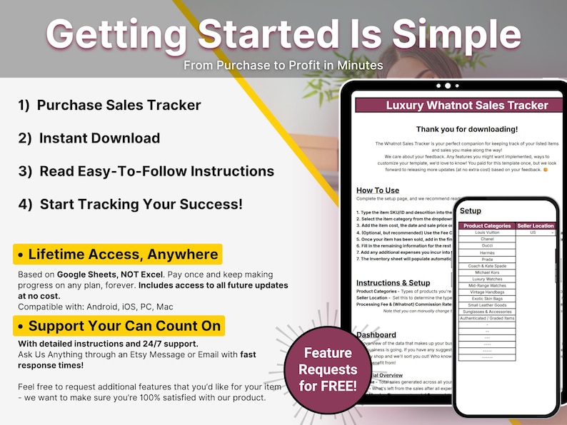 Whatnot Luxury Sales Tracker Live Shows Google Sheets Handbag Watch ...