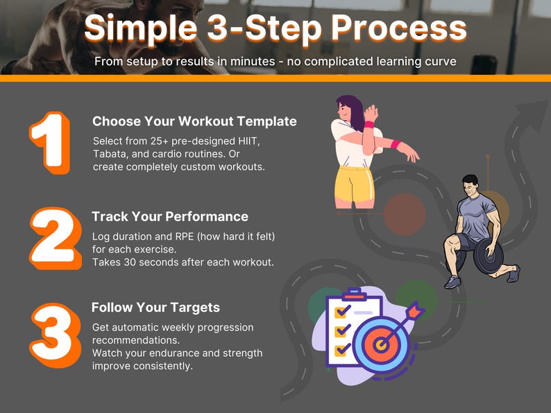 HIIT Workout Tracker Google Sheets Interval Training Timer Cardio ...