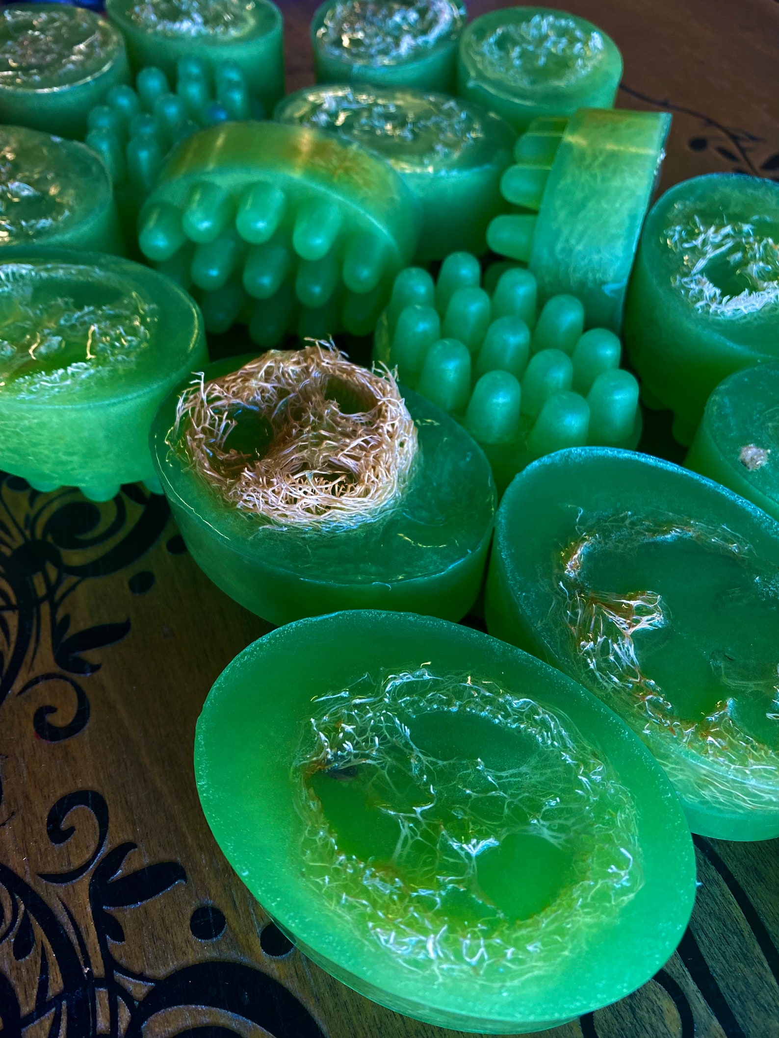 Spa Loofah and Massage Bar Soap - Etsy