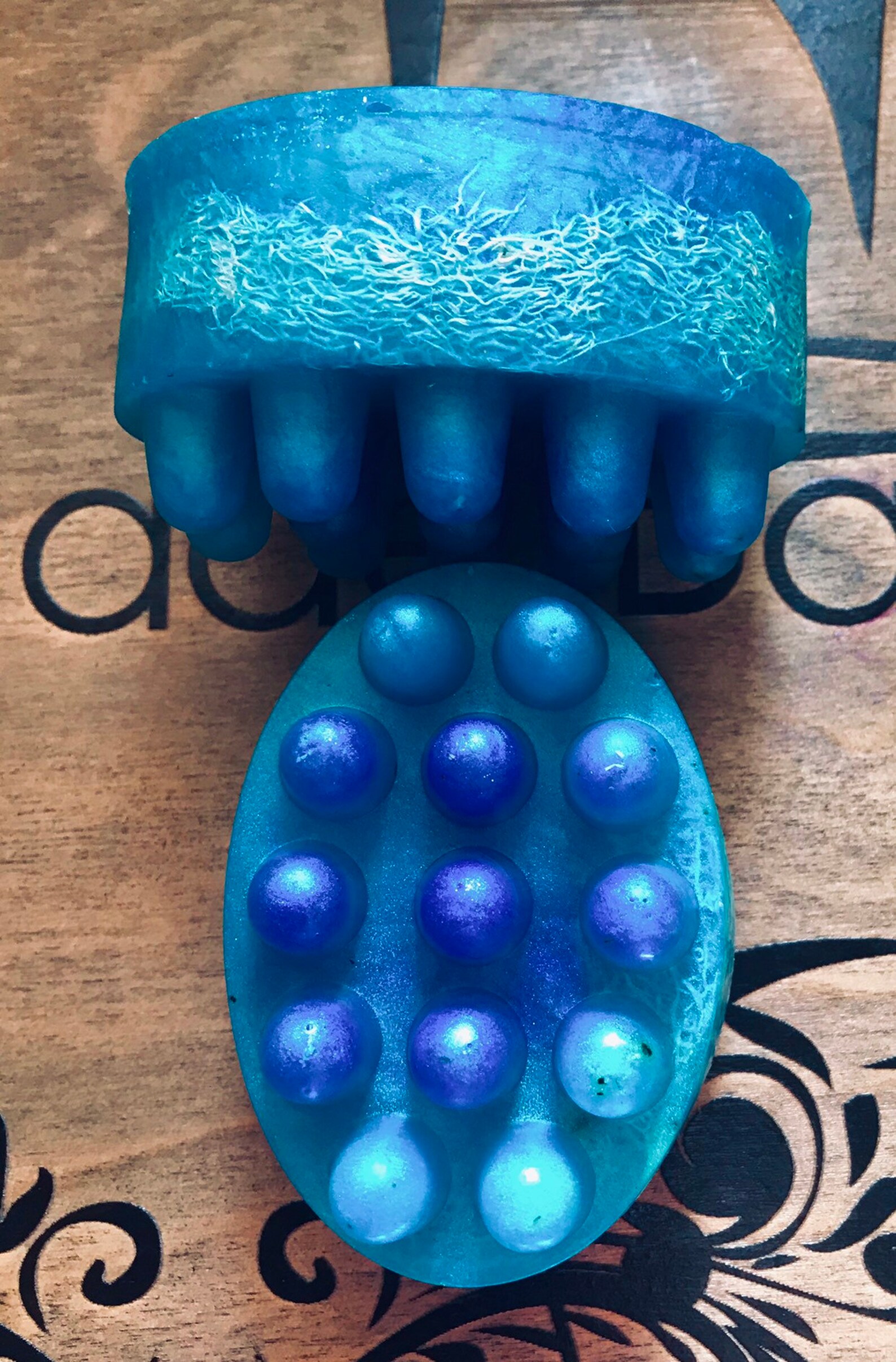 Spa Loofah and Massage Bar Soap | Etsy