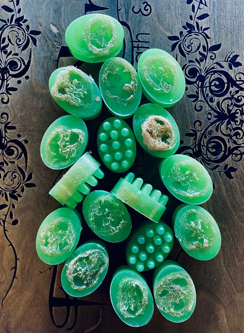 Spa Loofah and Massage Bar Soap - Etsy