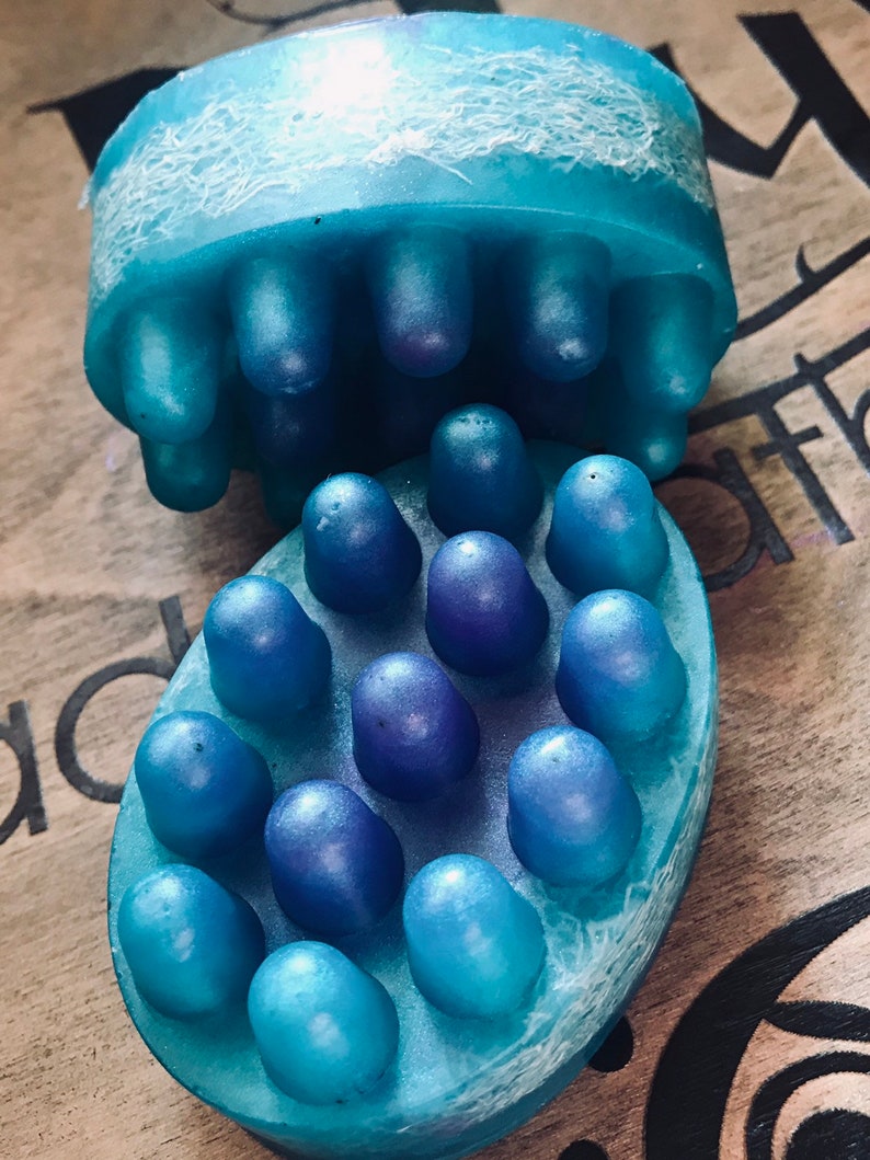 Spa Loofah and Massage Bar Soap | Etsy