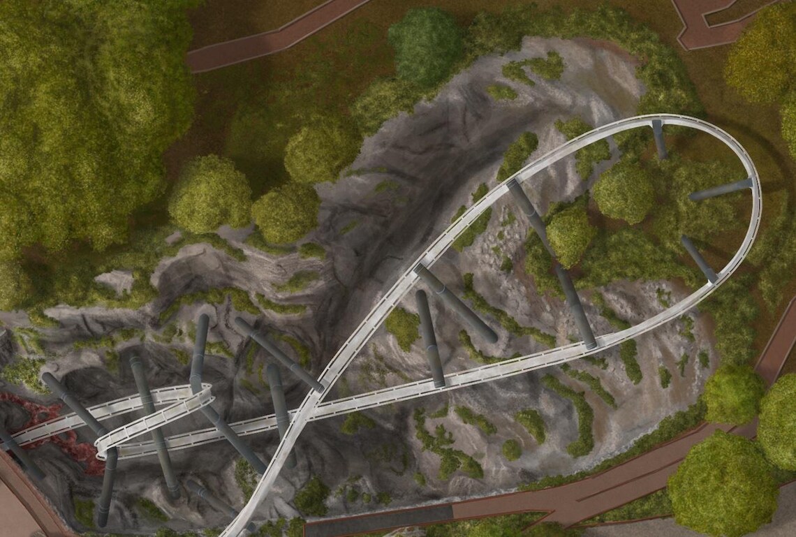 NEMESIS Roller Coaster Illustrative Layout - Etsy