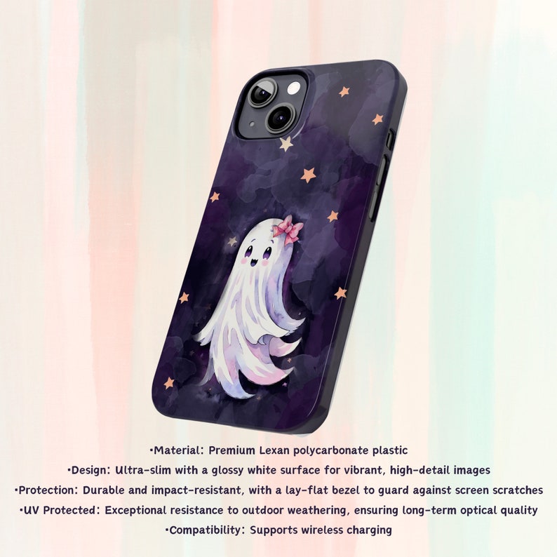 Coquette Ghost Phone Case, Halloween Ghosts Phone Case, Spooky ...