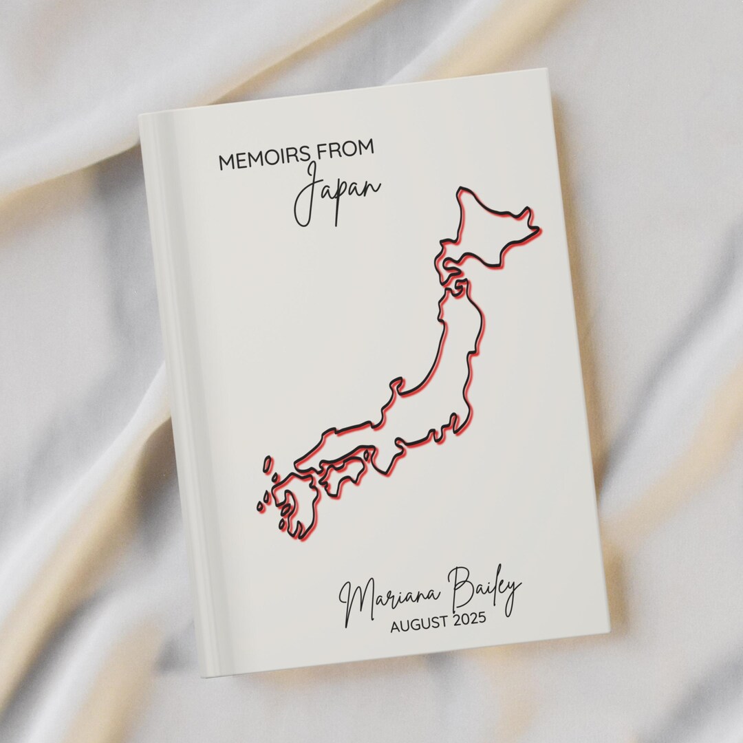 Personalised Japan Travel Journal, Gap Year Adventure Journal, Japan ...
