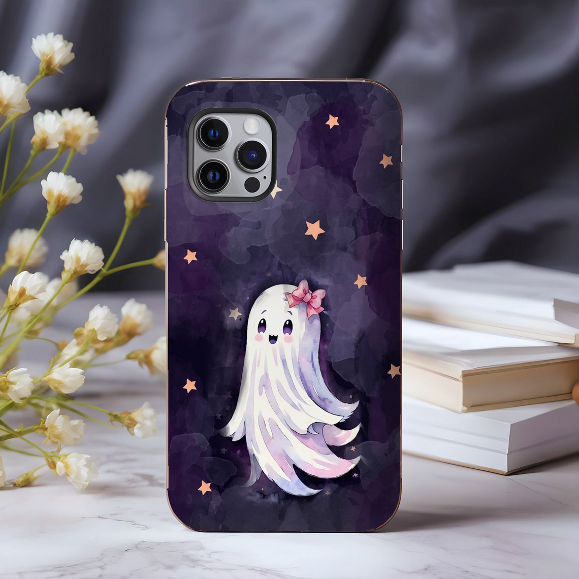 Coquette Ghost Phone Case, Halloween Ghosts Phone Case, Spooky ...
