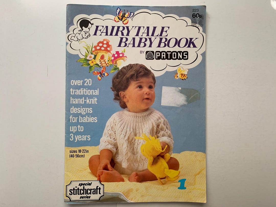 FAIRYTALE BABY BOOK Knitting Patterns 223 Patons Cardigan Sweater Coat ...