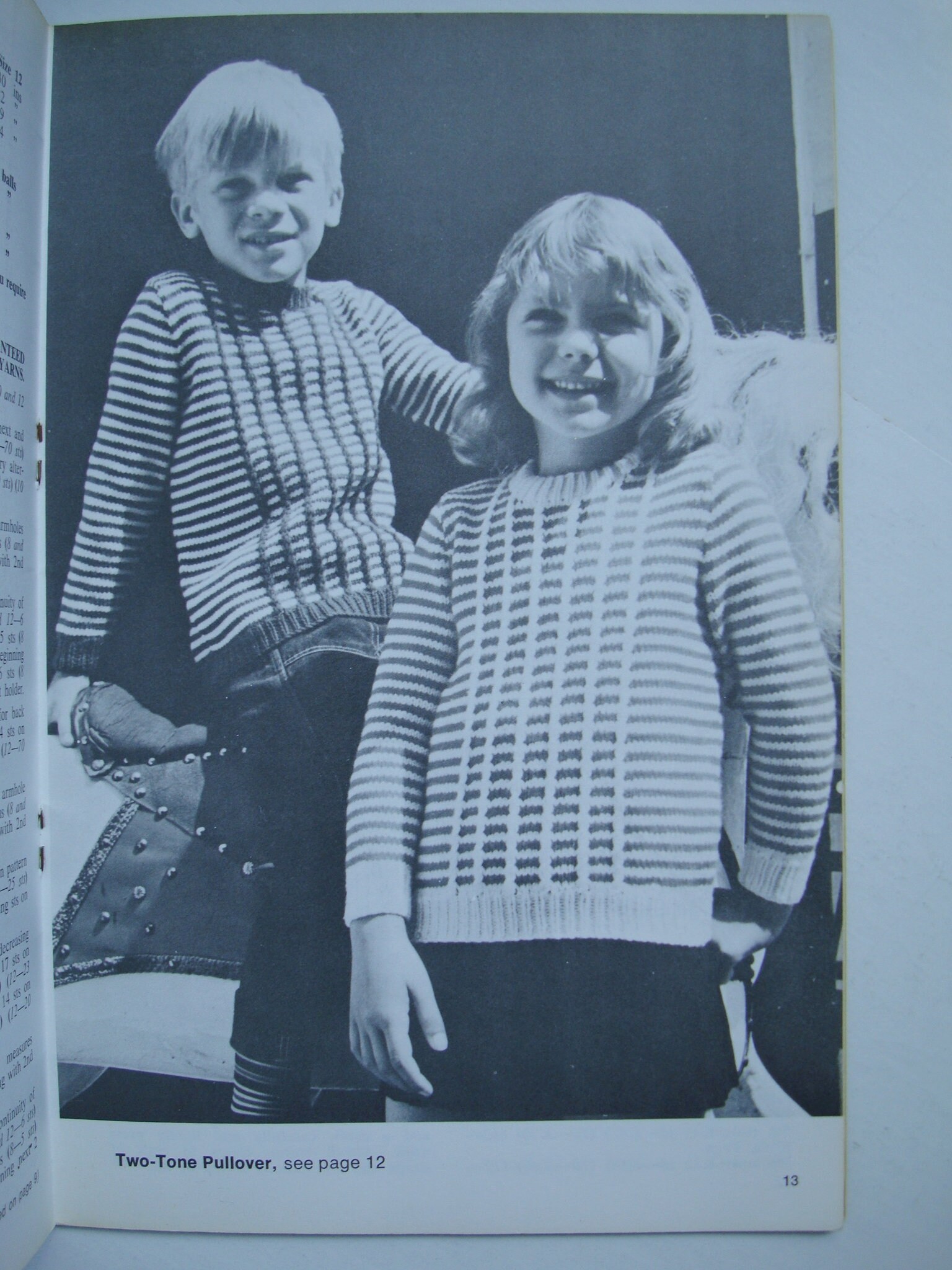 JUNIOR STYLES for 6 to 12 Years Knitting Patterns 138 Patons - Etsy