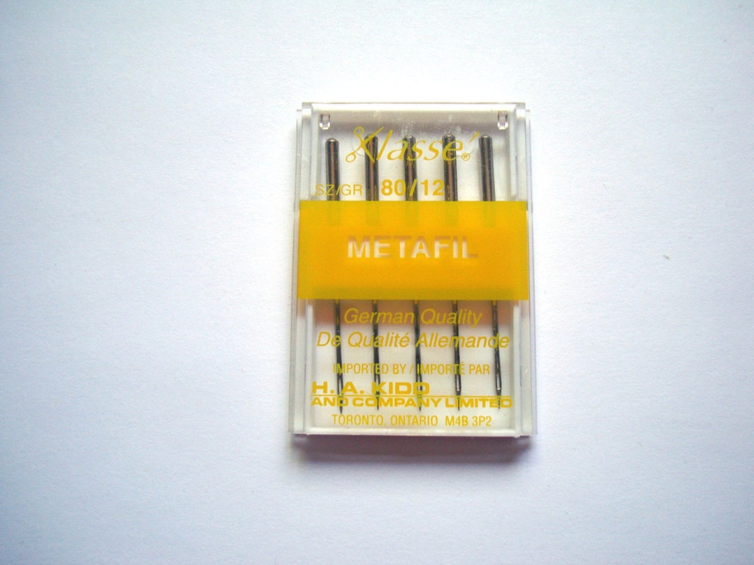 Metafil Sewing Machine Needles Size 80/12 Klassé Needles 1 Package of 5 ...