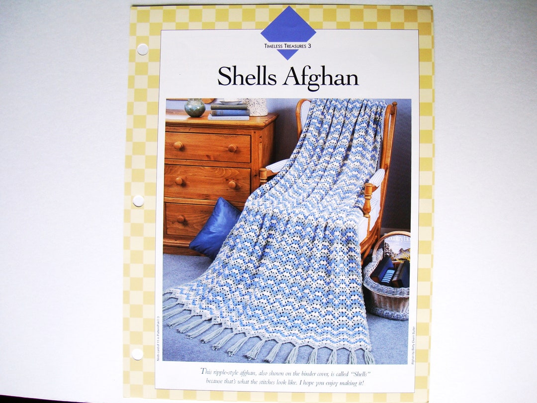 Shells Afghan Crochet PATTERN Vanna's Afghan and Crochet Favorites ...