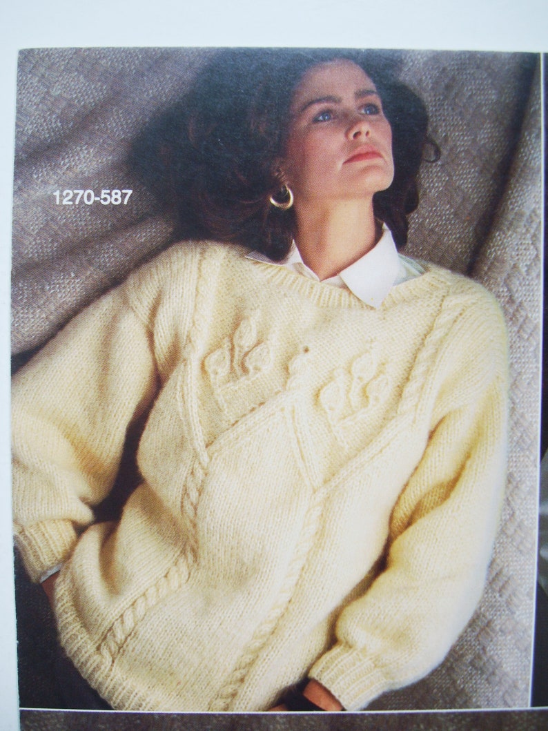 CELEBRITY Book 587 by Bernat Knitting Patterns Women Ladies Cardigan ...