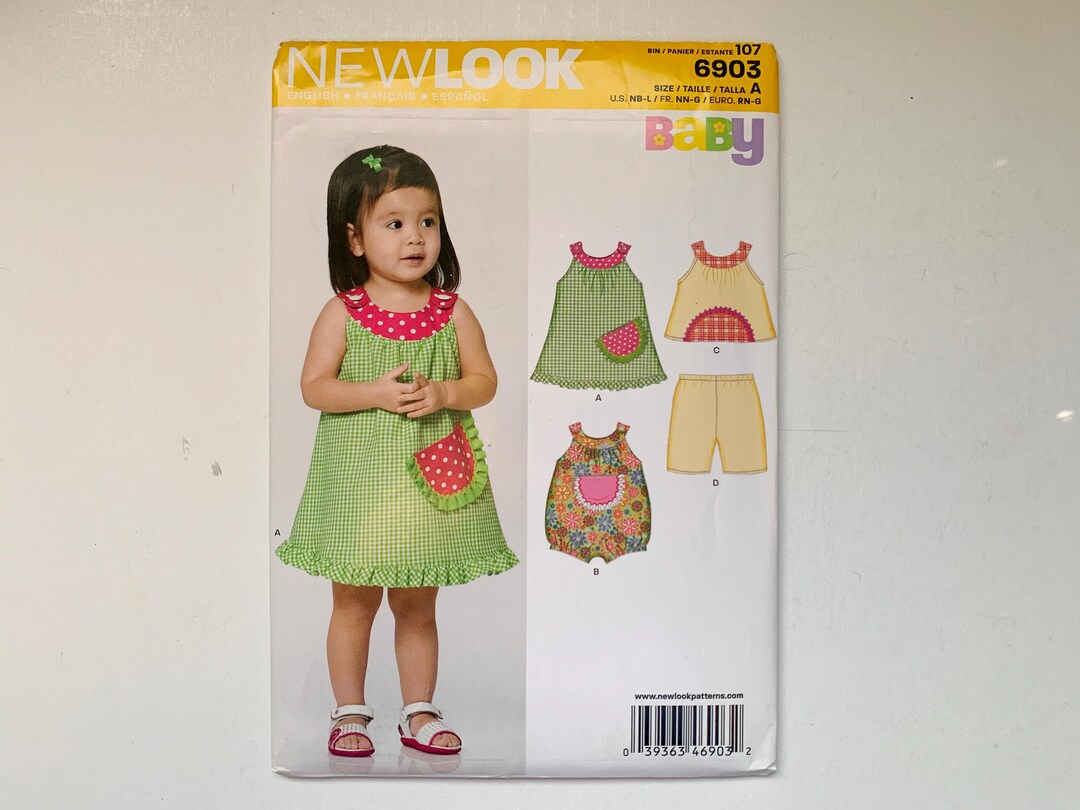 New Look Baby 6903 UNCUT Sewing Pattern Infant Size A - Newborn S M L ...