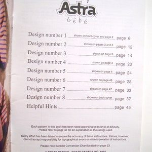 Patons Baby Astra Pattern Book 669 Beehive Patons Babies Knit Patterns ...