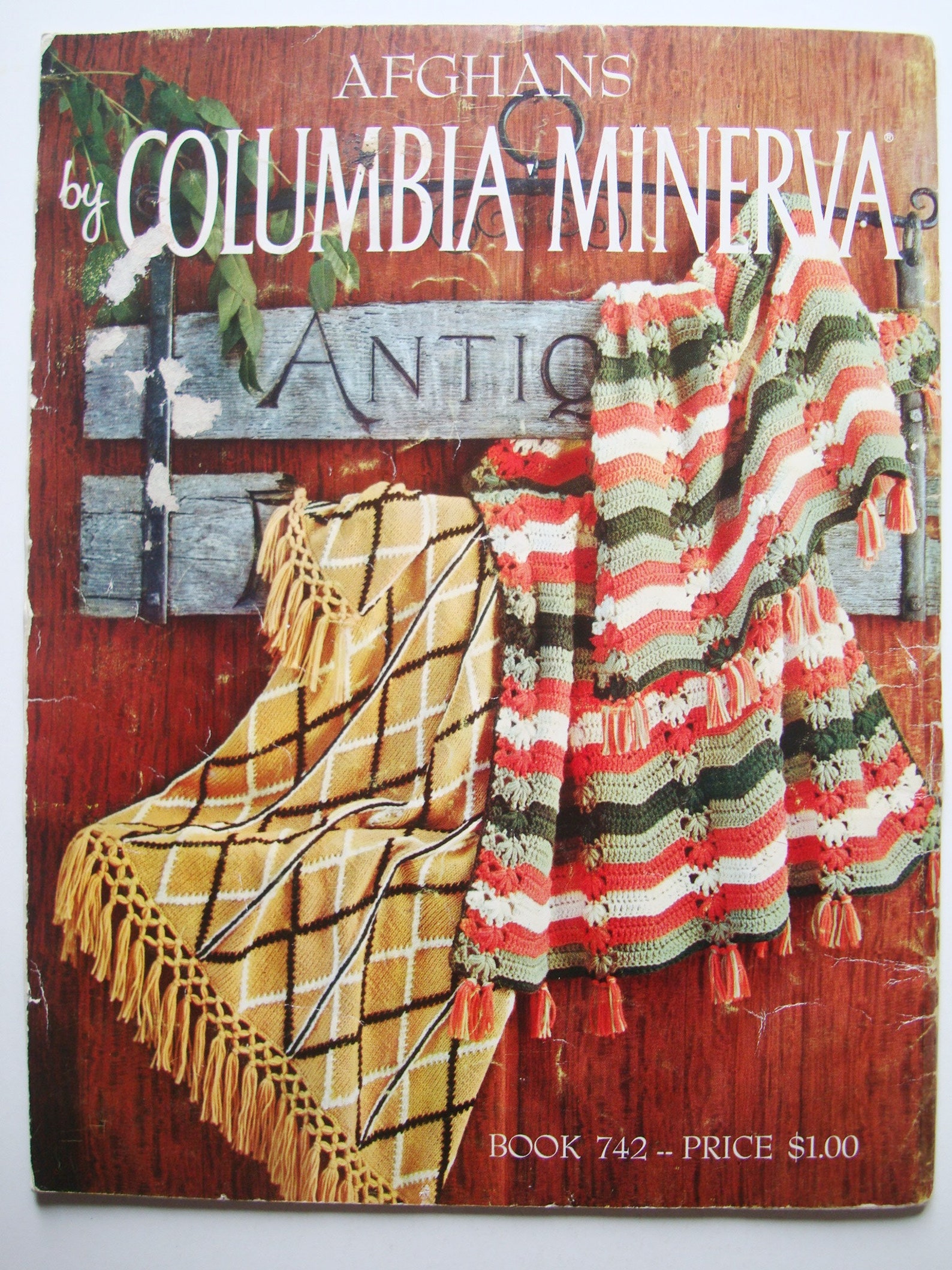 AFGHANS by Columbia Minerva Knit & Crochet Pattern Book 742 - Etsy