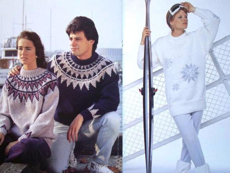 Chunky Knits Now Knitting Patterns Booklet Patons Beehive 481 Sweater ...
