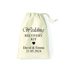 Personalised Weekend Recovery Kit Bag, Wedding Favour Bag, Engagement ...