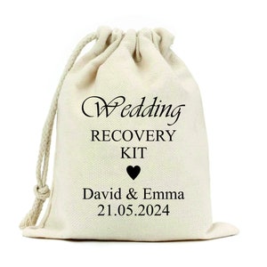 Personalised Weekend Recovery Kit Bag, Wedding Favour Bag, Engagement ...