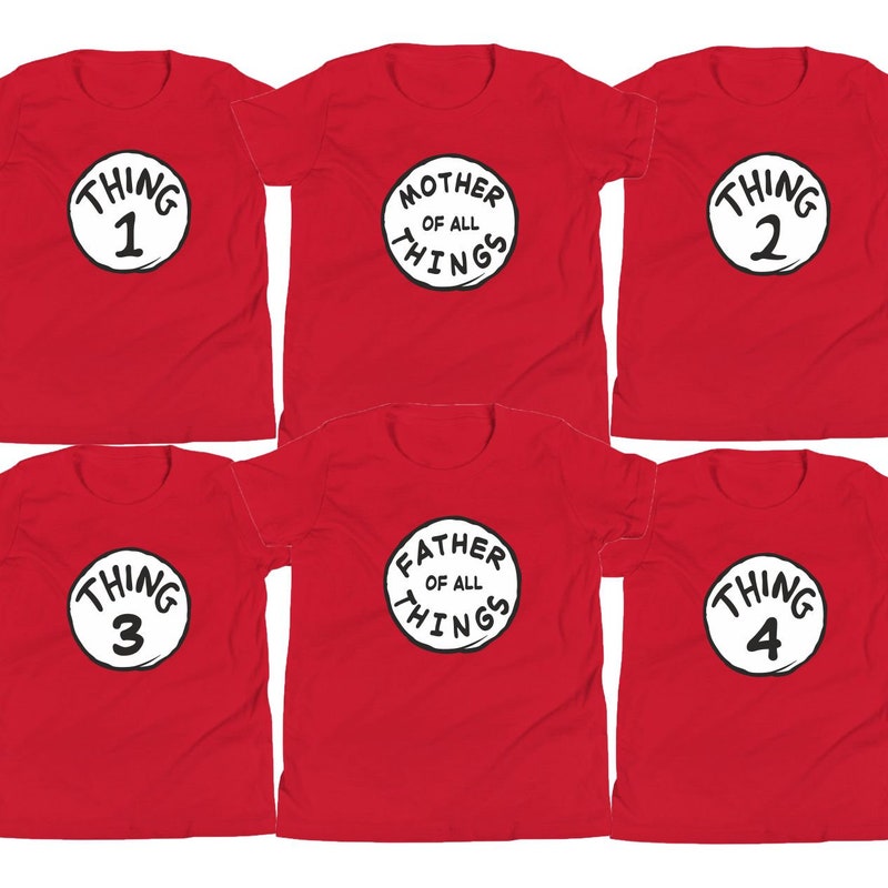 Thing 1 and Thing 2 T Shirts - Etsy