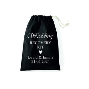 Personalised Weekend Recovery Kit Bag, Wedding Favour Bag, Engagement ...