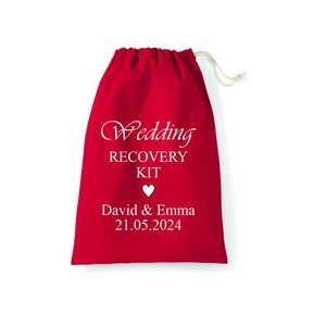 Personalised Weekend Recovery Kit Bag, Wedding Favour Bag, Engagement ...