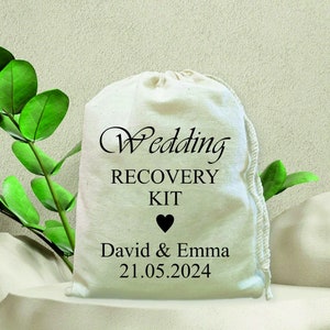 Personalised Weekend Recovery Kit Bag, Wedding Favour Bag, Engagement ...