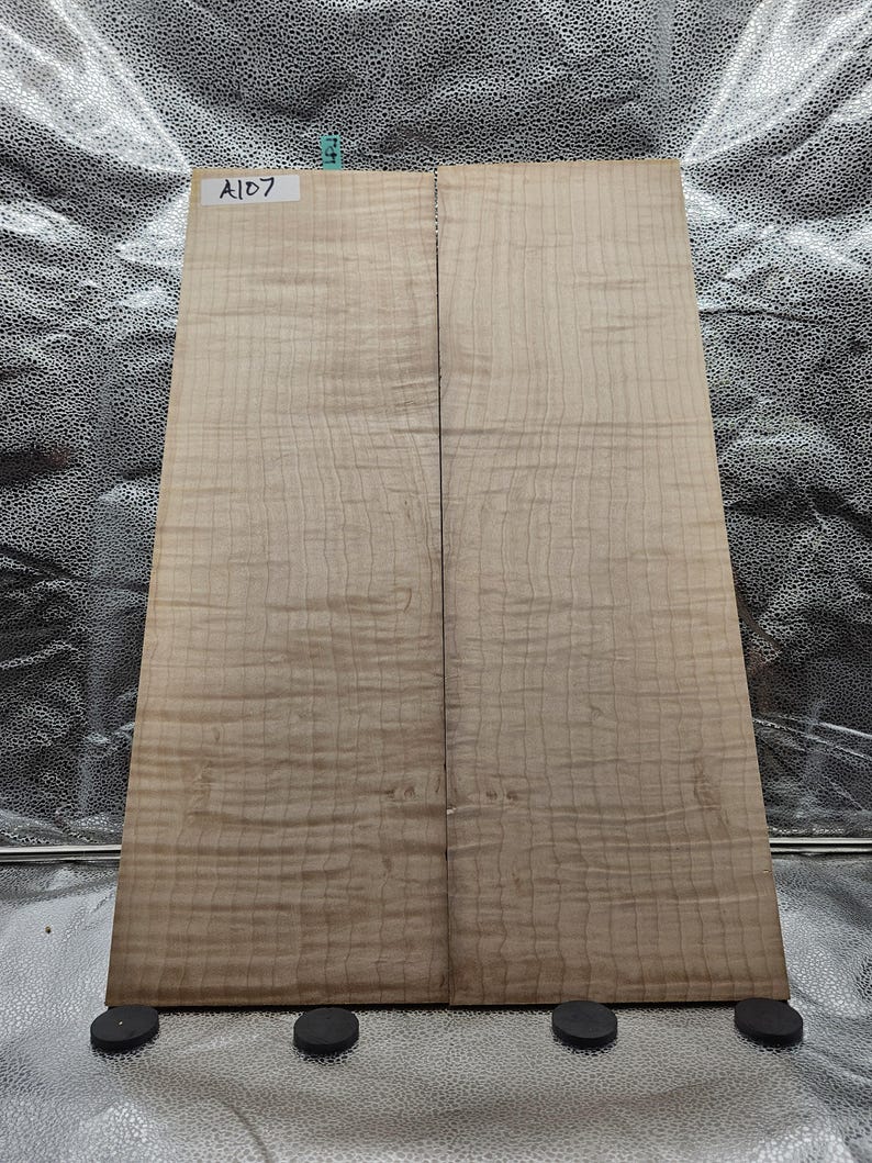 A107 Premium Curly, Flame, Figured Wood, Exotic Maple Guitar Top Unique ...