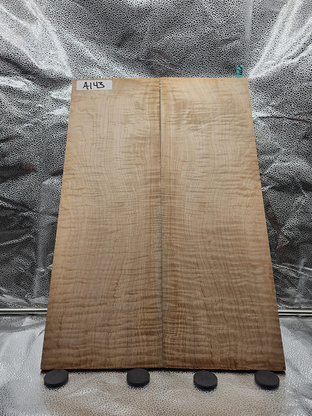 A143 Premium Curly, Flame, Figured Wood, Exotic Maple Guitar Top Unique ...