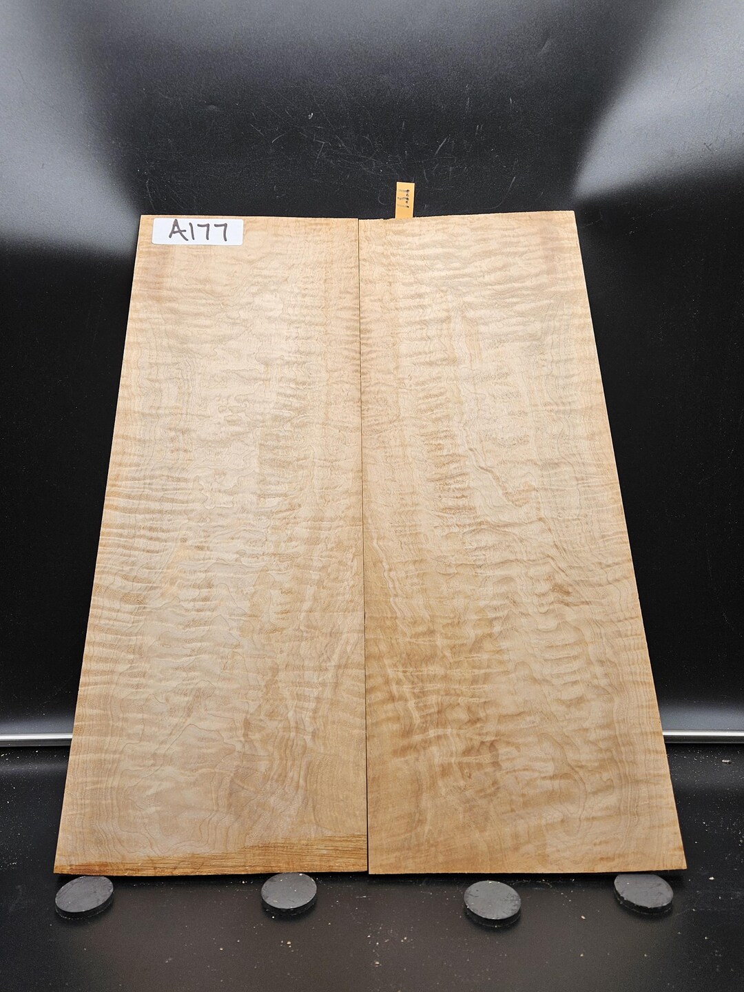 Quilted Flame Maple Guitar Top, DIY Crafting Wood (20 3/8" X 7 3/4" X 3 ...