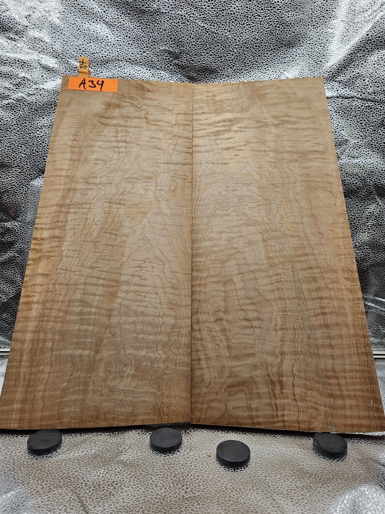 Flame Quilted Maple Guitar Droptop for CNC Engraving Woodworking Craft ...