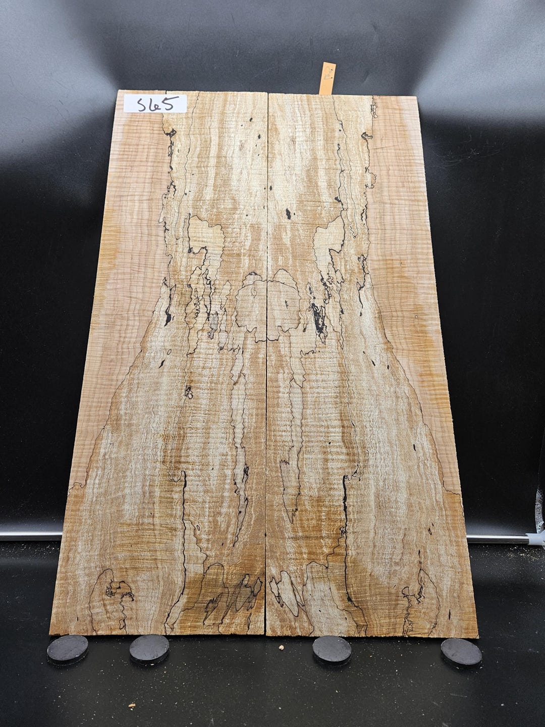 Spalted Flamed Fiddleback Maple Guitar Droptop Billets for CNC Projects ...