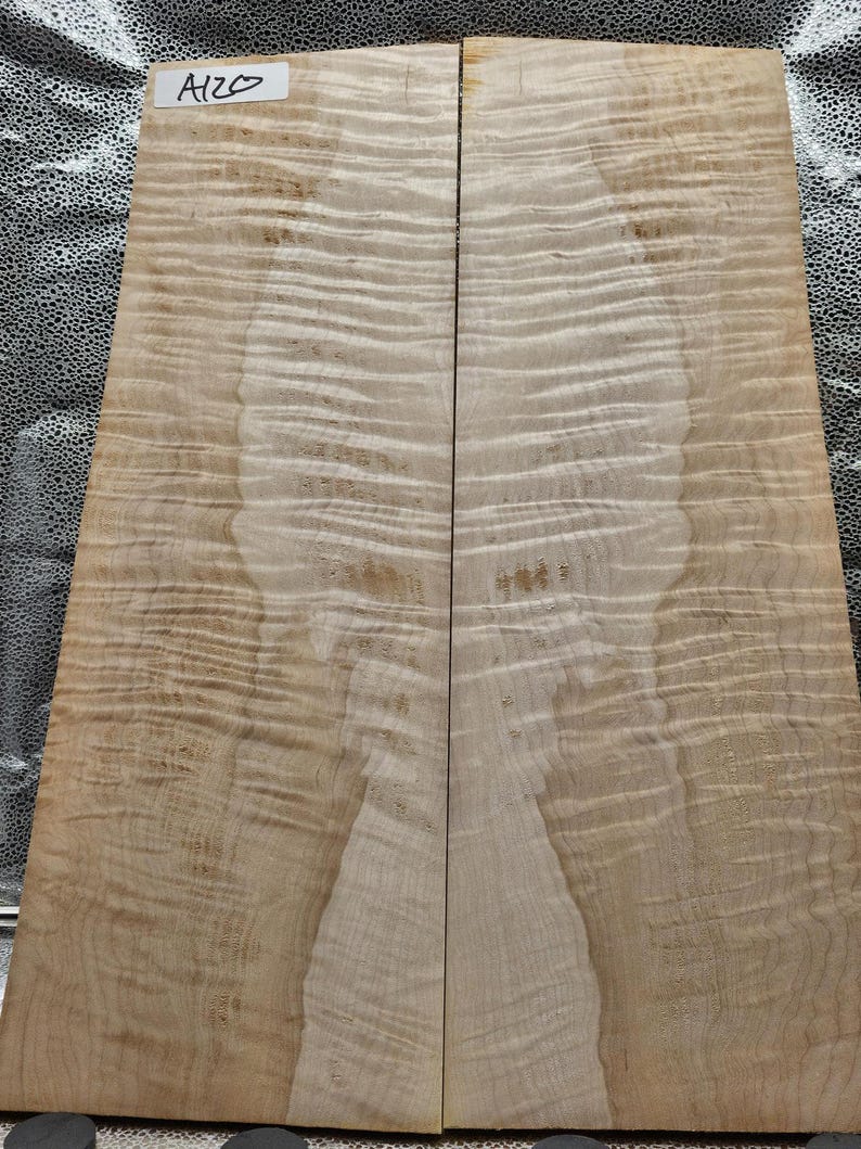 Flame Maple Guitar Top Premium Wood for Custom Woodworking Projects DIY ...