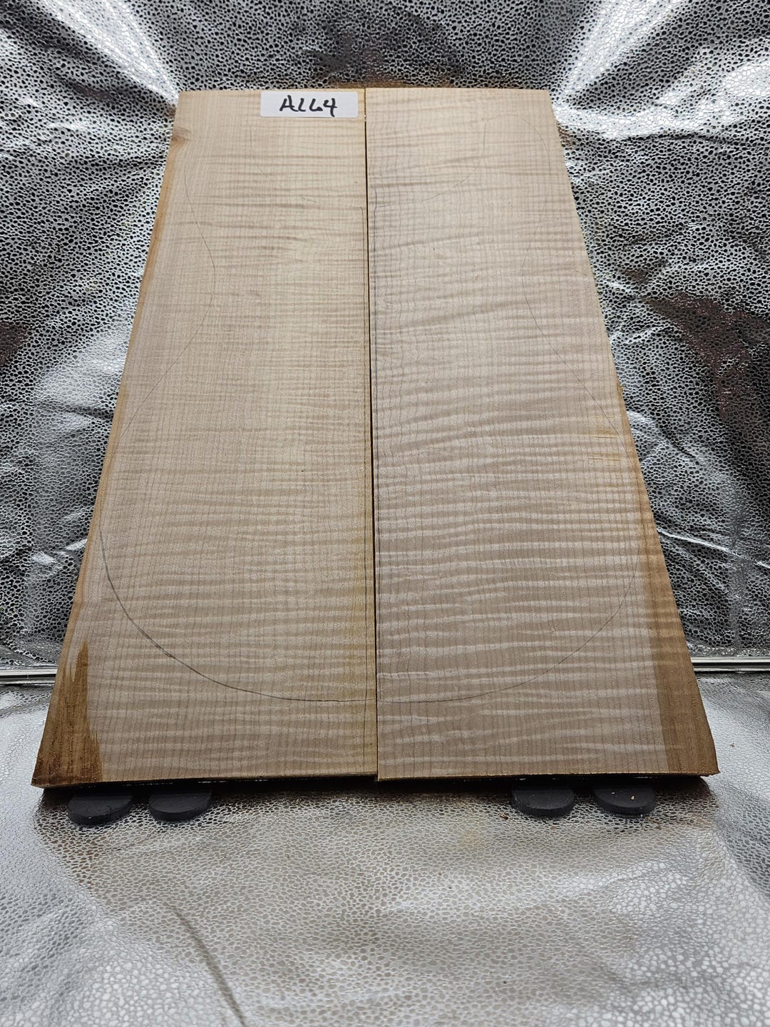 Curly Flame Figured Maple Guitar Top Spalted Quilted Wood for ...