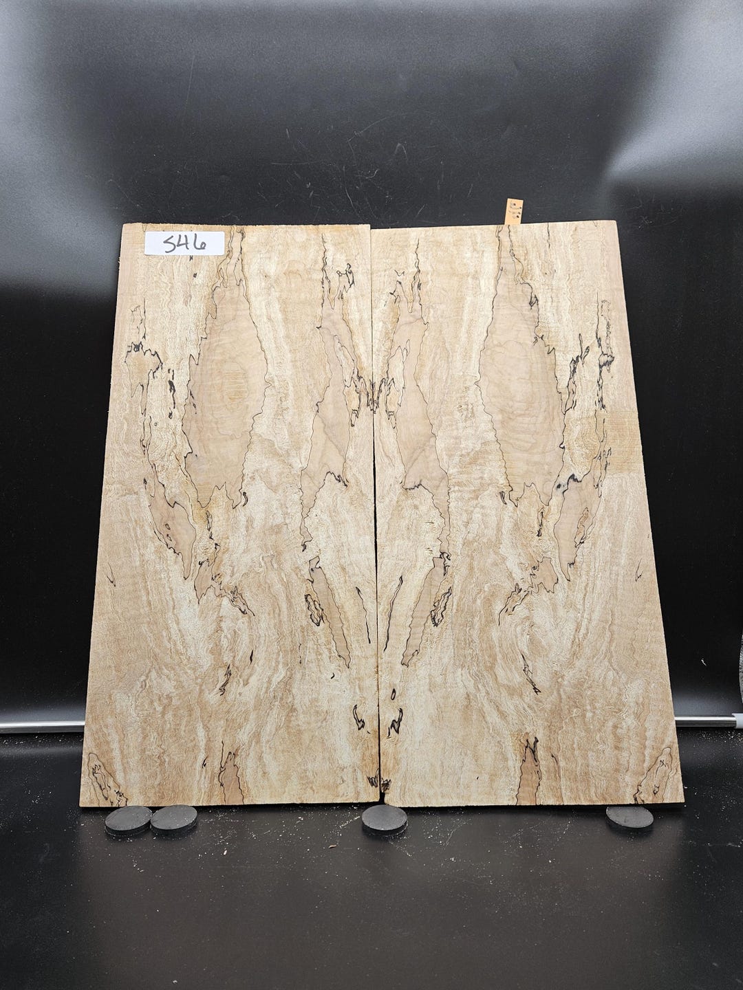 Spalted Curly Fiddleback Maple Guitar Droptop Billets for Custom ...