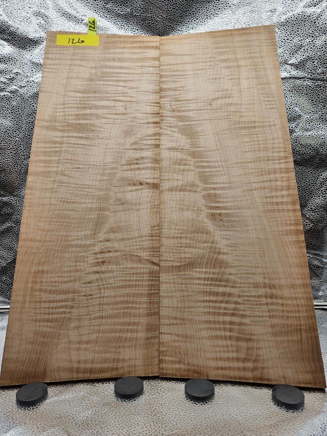 Laser Engraving Flame Quilted Maple Guitar Top Wood for Custom Guitar ...
