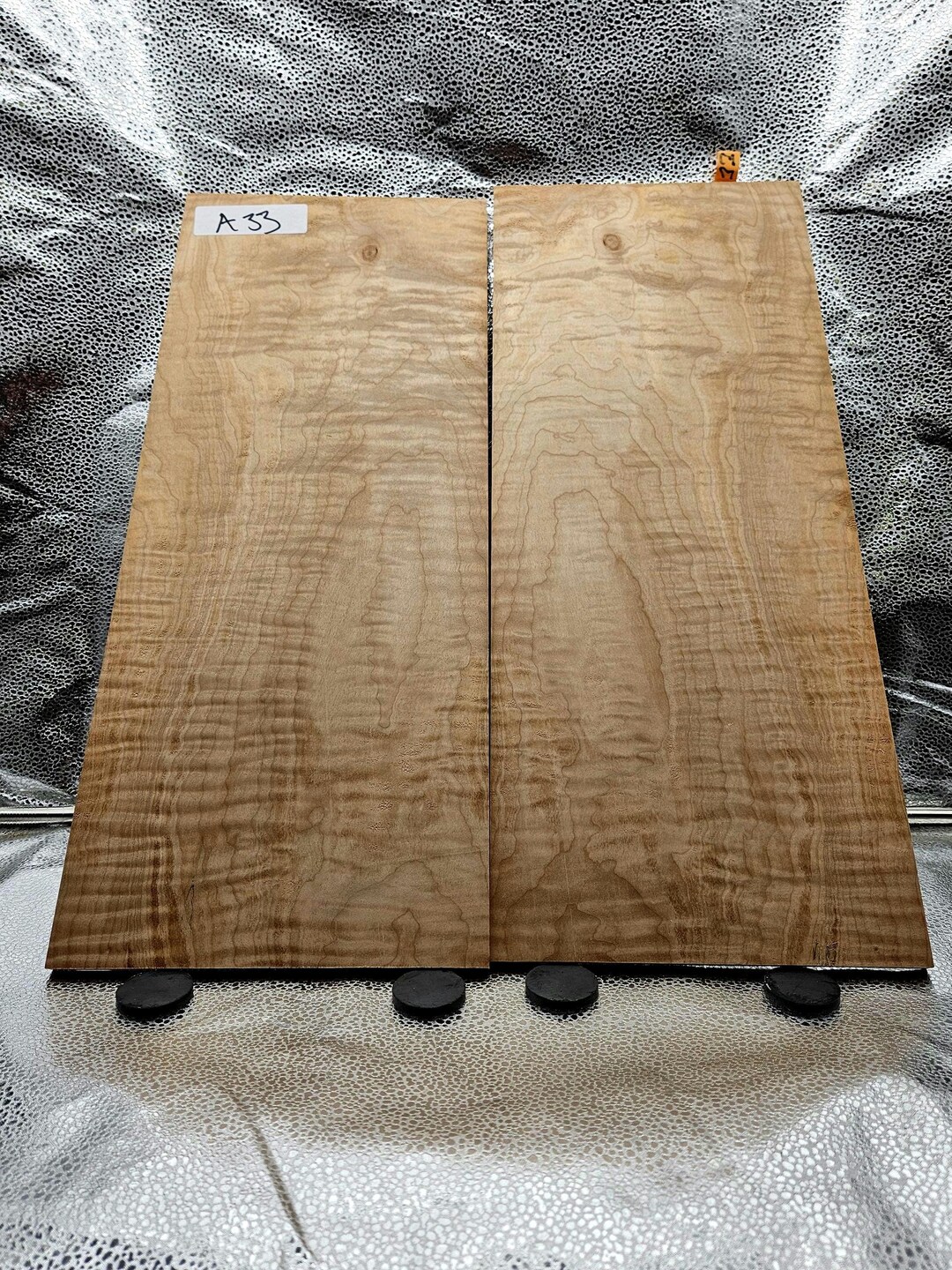 A33 - Rare Maple Guitar Top - Stunning Curly, Flame, Figured Design ...