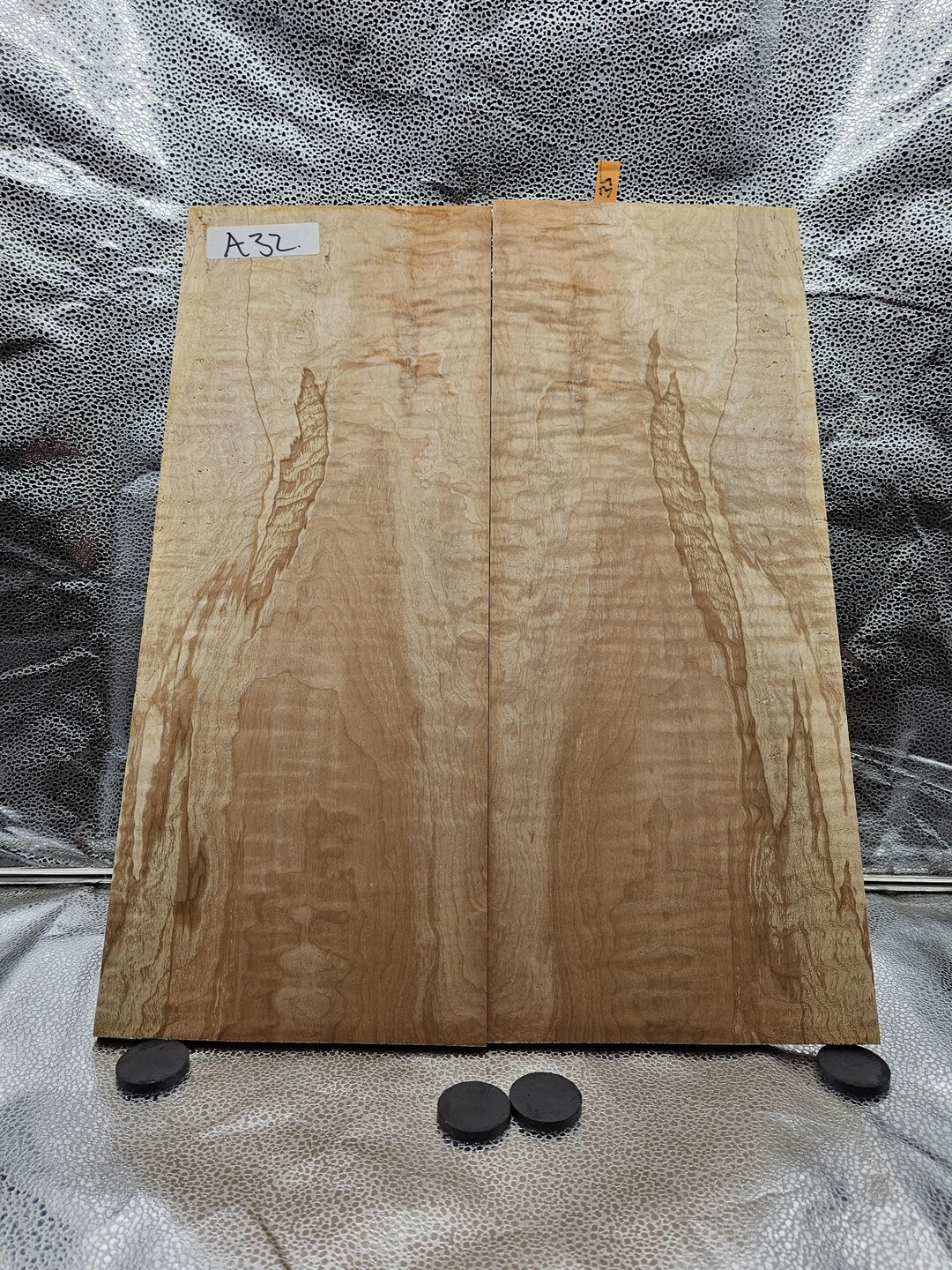 A32 Premium Curly, Flame, Figured Wood, Exotic Maple Guitar Top Unique ...