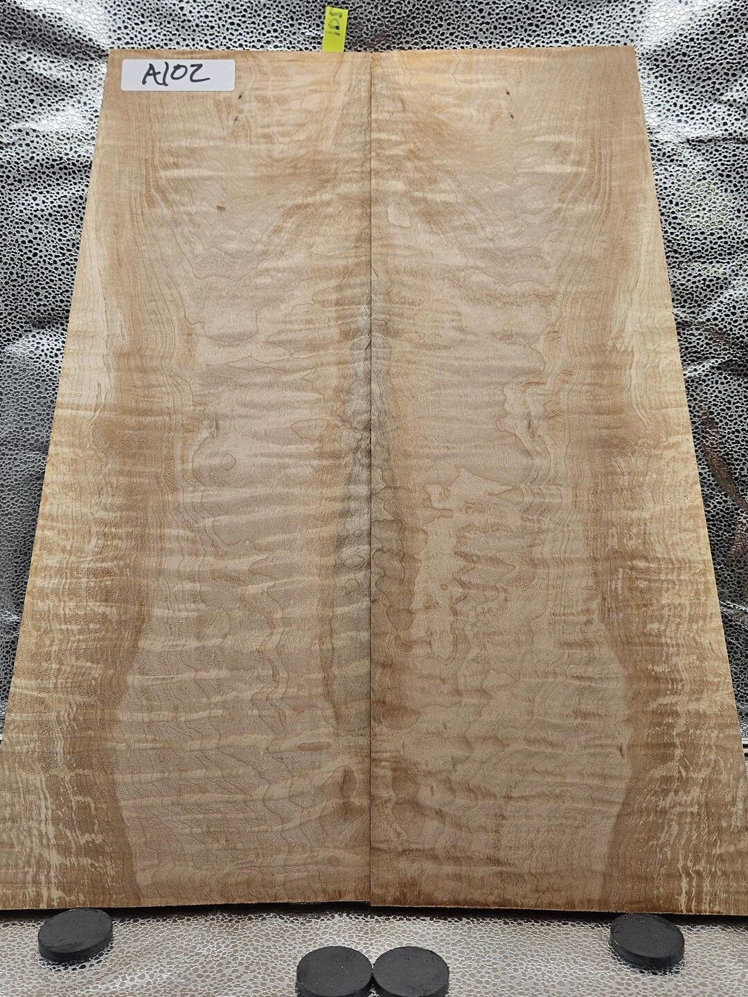 A102 Premium Curly, Flame, Figured Wood, Exotic Maple Guitar Top Unique ...
