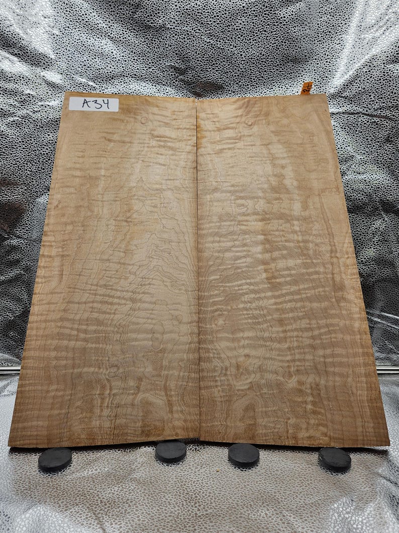 Flame Quilted Maple Guitar Droptop for CNC Engraving Woodworking Craft ...