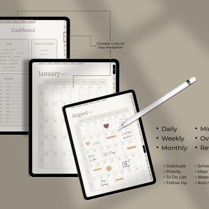All-in-one Digital Planner 2025, Digital Planner, Weekly, Daily Planner ...