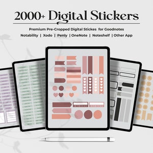 2000+ Digital Stickers | Boho Vibes for Goodnotes and Notability | Pre ...