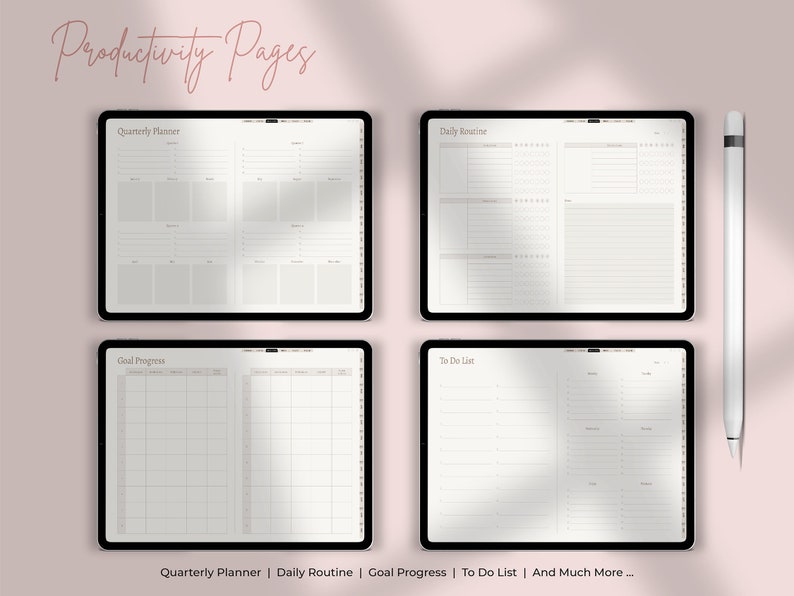 All-in-one Digital Planner 2025, Digital Planner, Weekly, Daily Planner ...
