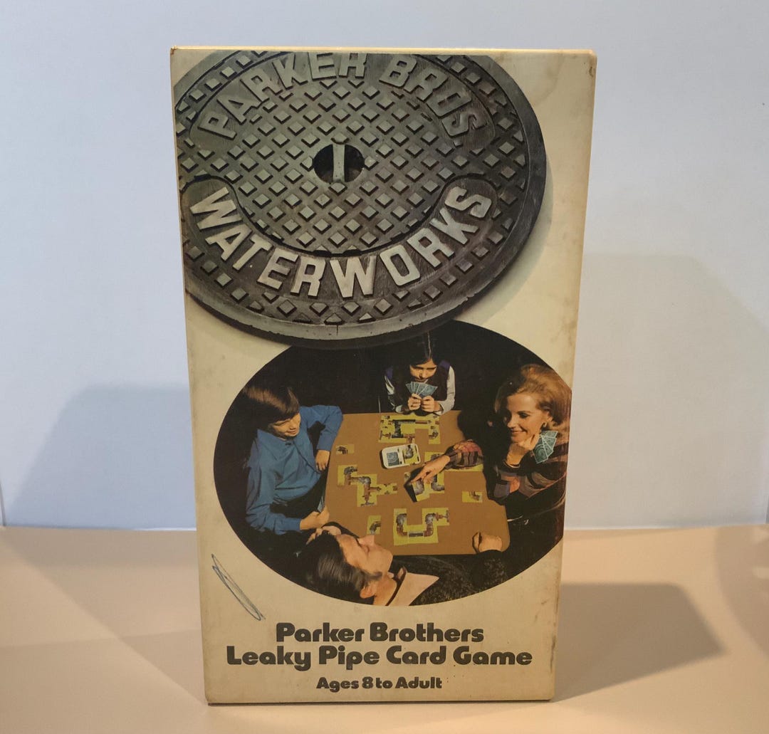 Vintage 1972 Waterworks Leaky Pipe Card Game-parker Brothers-original ...